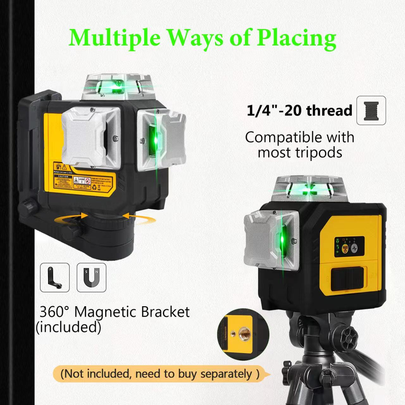 3D 12 Lines Laser Level LL-3CG for sale - PlinEasy