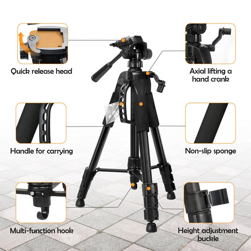 Aluminum Elavating Laser Level Tripod Stand TPD02 - PlinEasy